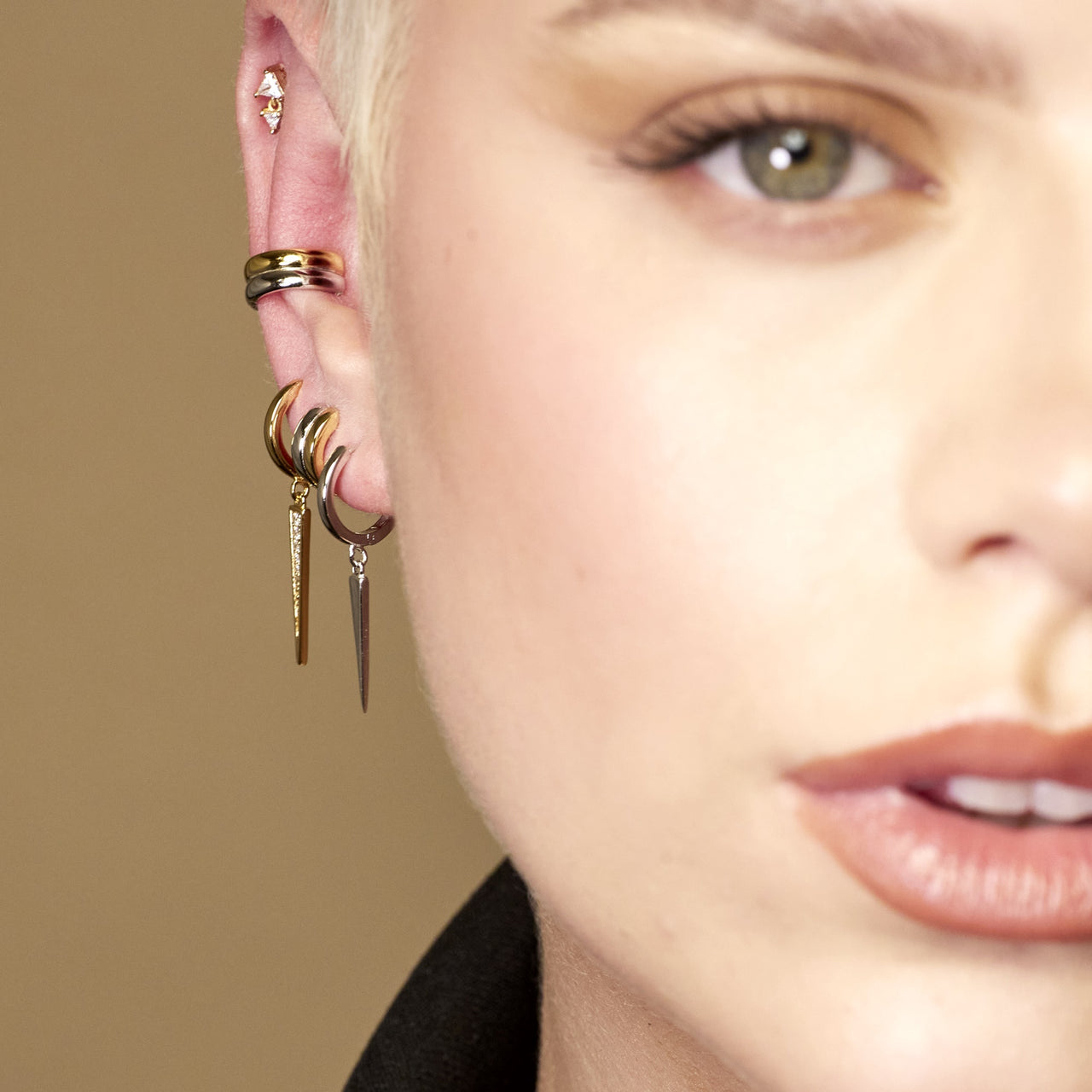 Mixed Metal Ear Cuff | Silver & 18ct Gold – Scream Pretty