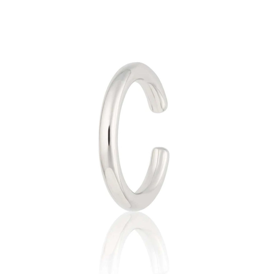 Slim Plain Ear Cuff | Recycled Silver & 18ct Gold – Scream Pretty
