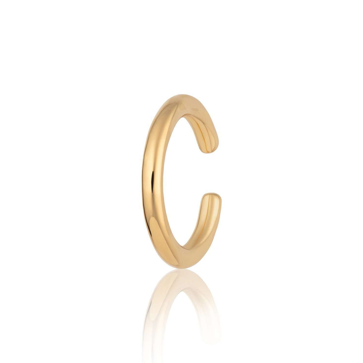 Slim Plain Ear Cuff | Recycled Silver & 18ct Gold – Scream Pretty